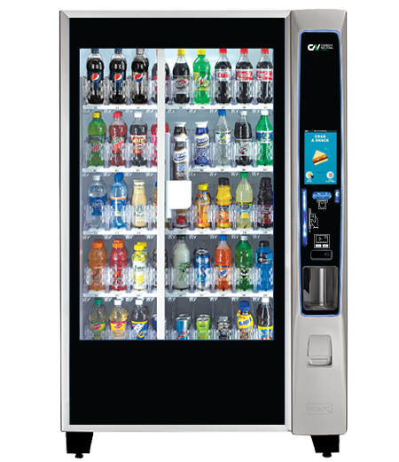 Bev Max Media 2 Cold Drinks Vending Machine - Carbon Neutral Vending